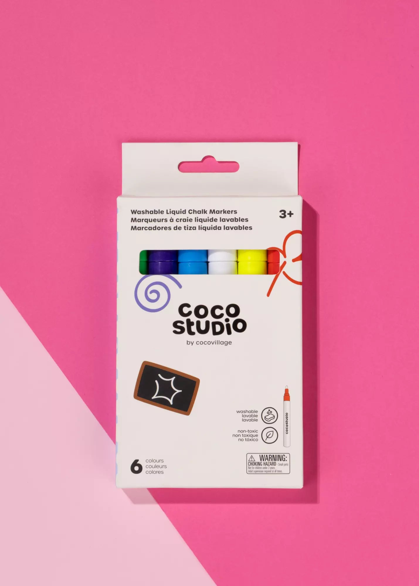 Washable Liquid Chalk Markers (6 colors) – Coco Village