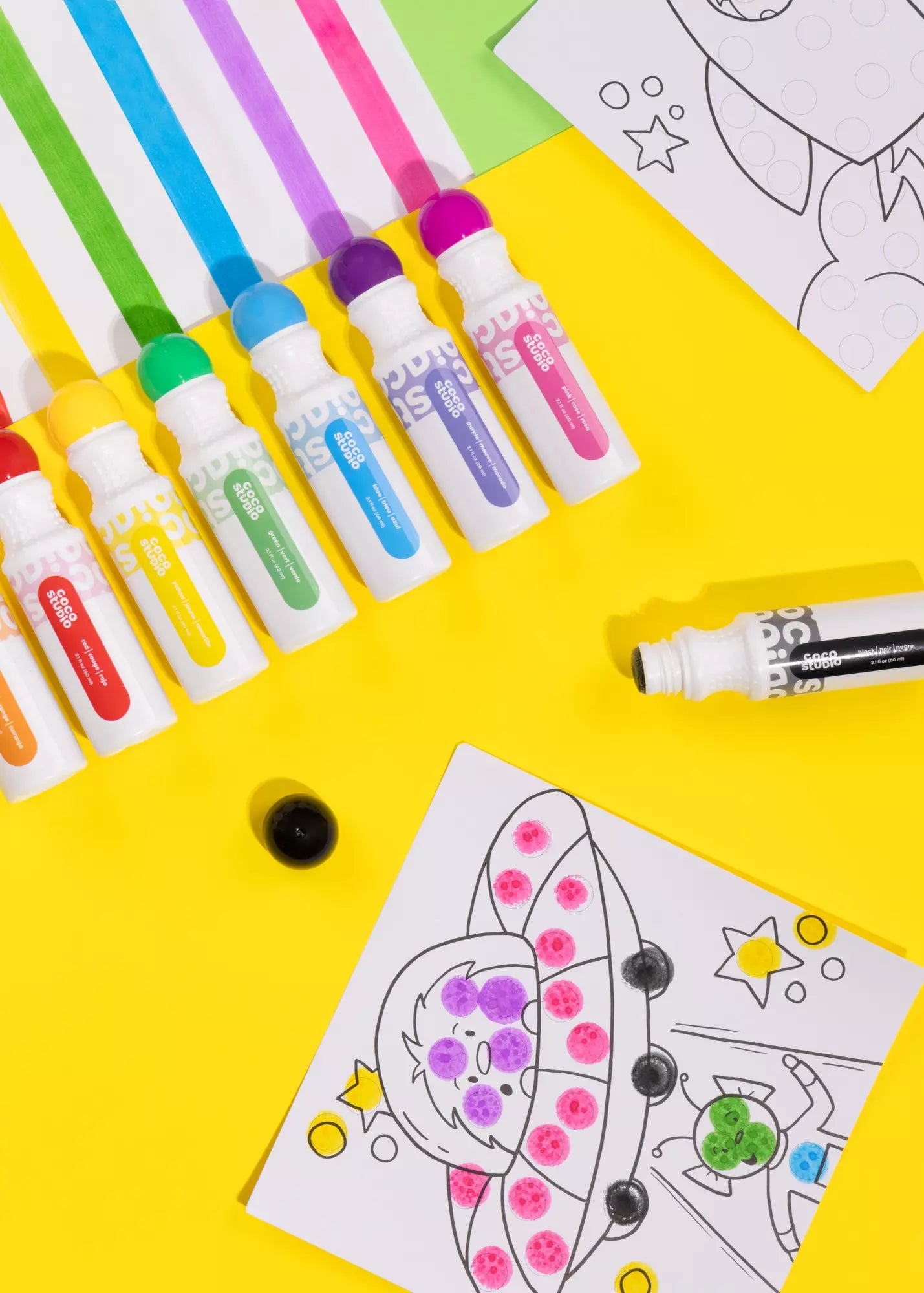 Dot Markers Activity Set – Space (8 Colors) – Coco Village