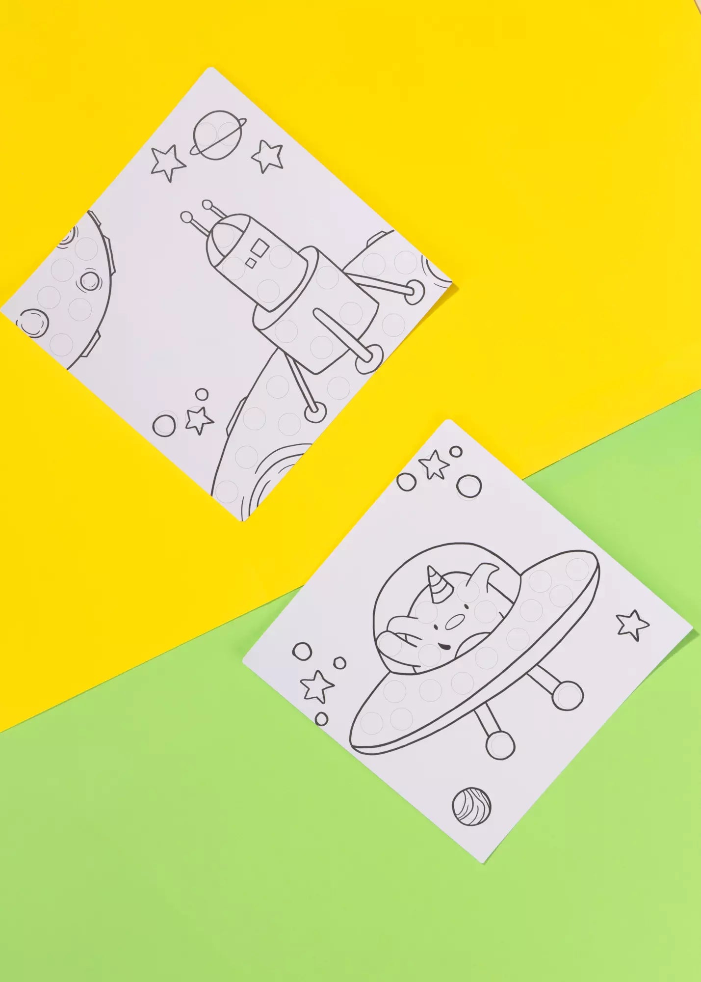 Dot Markers Activity Set – Space (8 Colors) – Coco Village