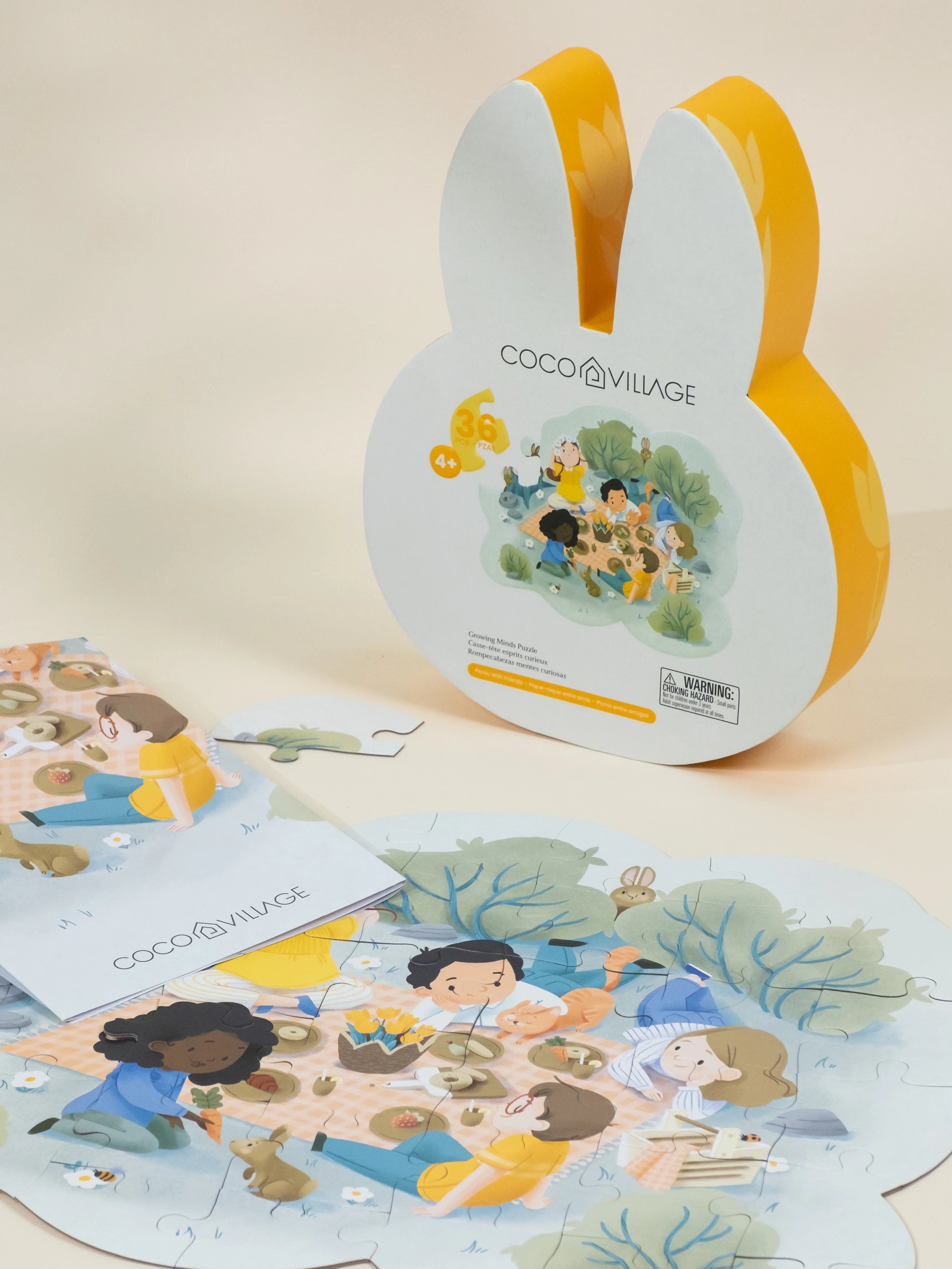 Growing Minds Puzzle – Picnic with Friends(36 pcs) – Coco Village