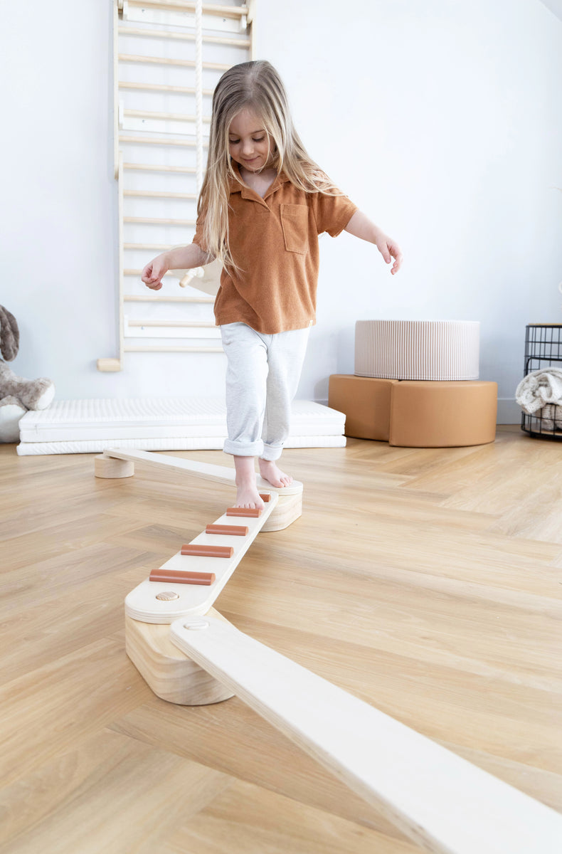 Wooden Balance Beams Set - Stripes – Coco Village