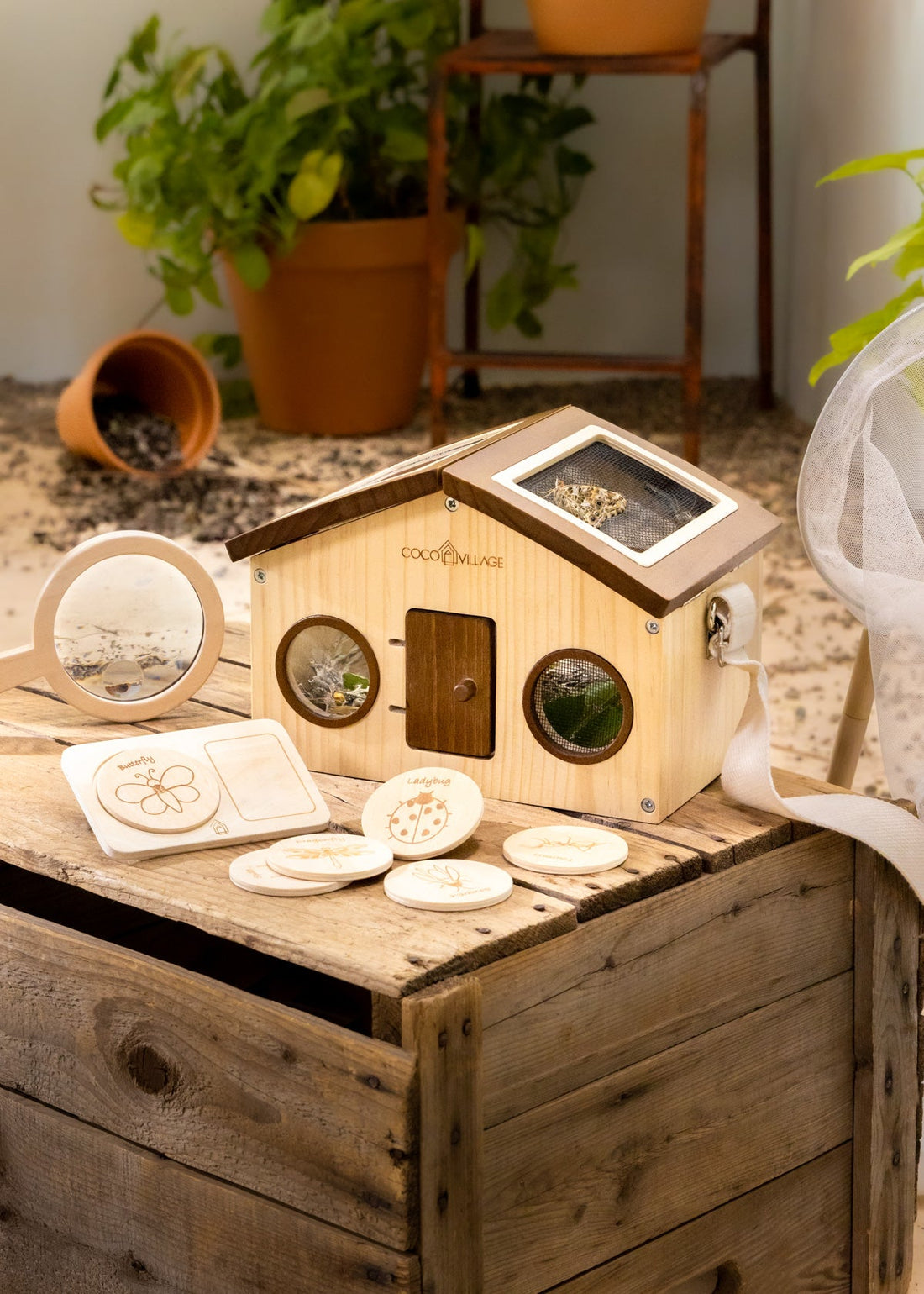 Wooden Bug House - Bug Catcher Kit for Kids – Coco Village
