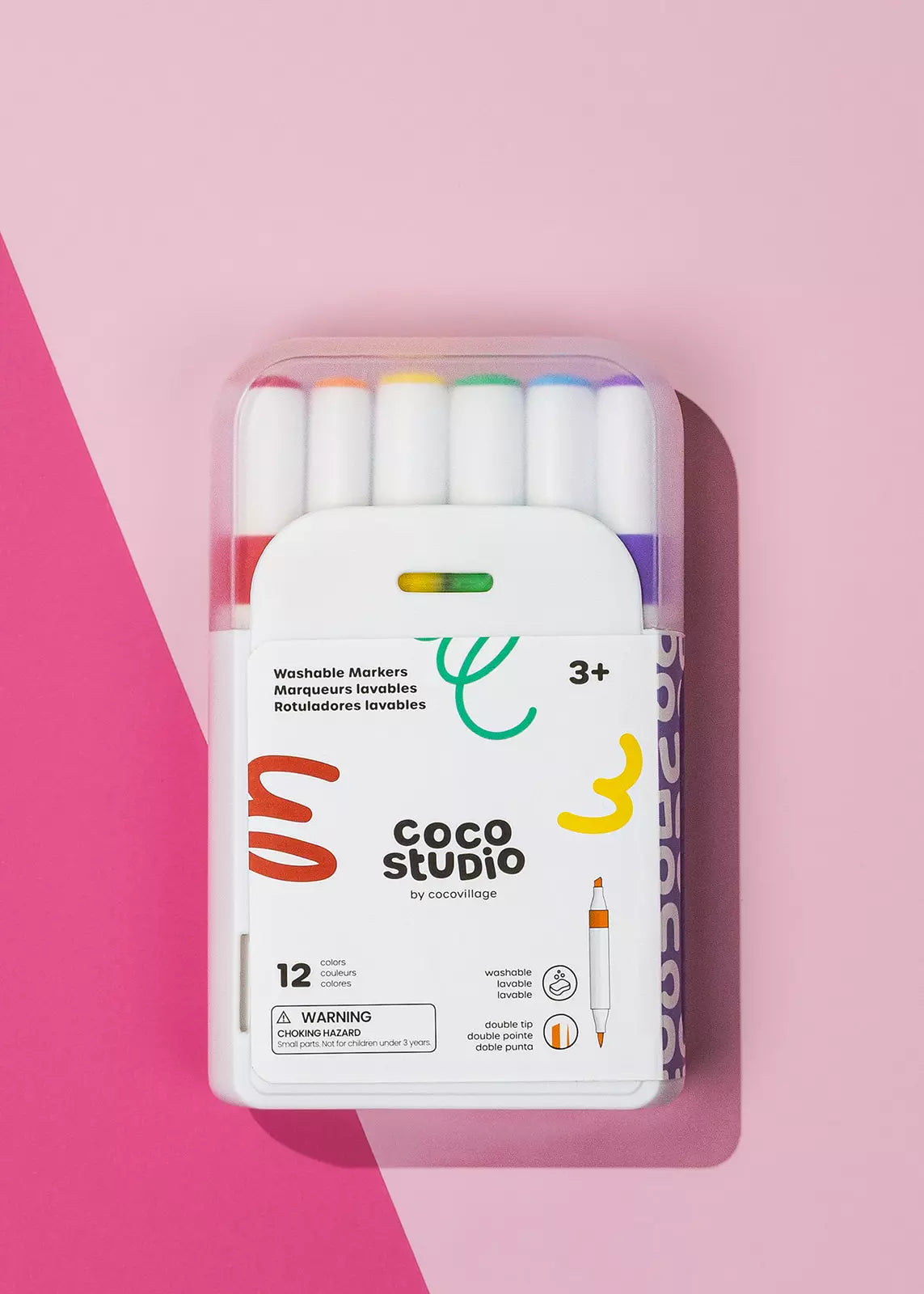 Washable Dual Tip Markers Set - 12 colors – Coco Village