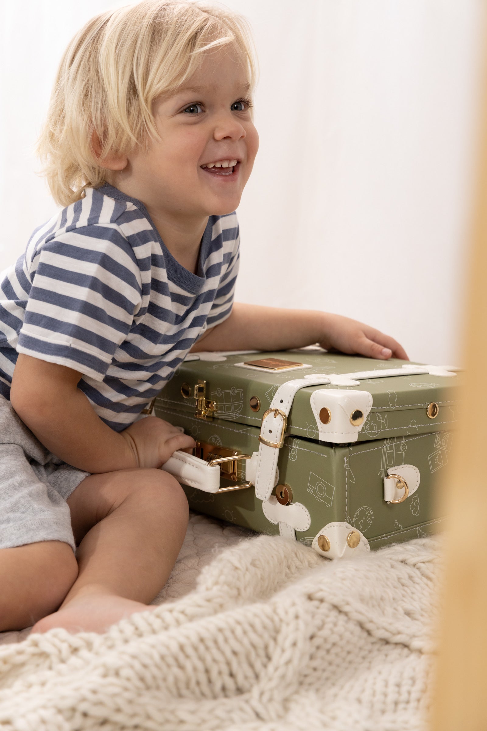 Vegan Leather Play Suitcase - Travel – Coco Village