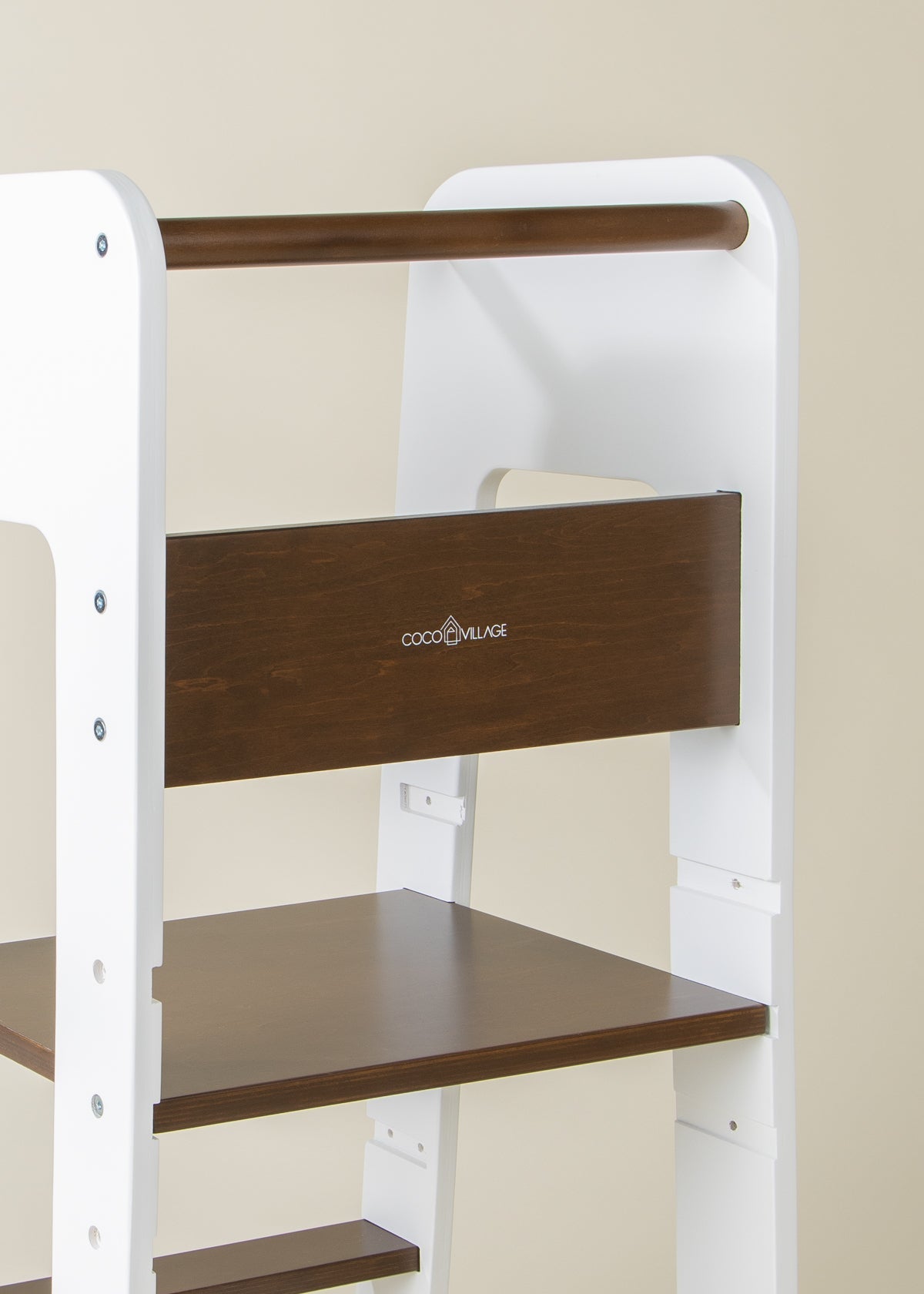 Learning Tower - Walnut & White – Coco Village